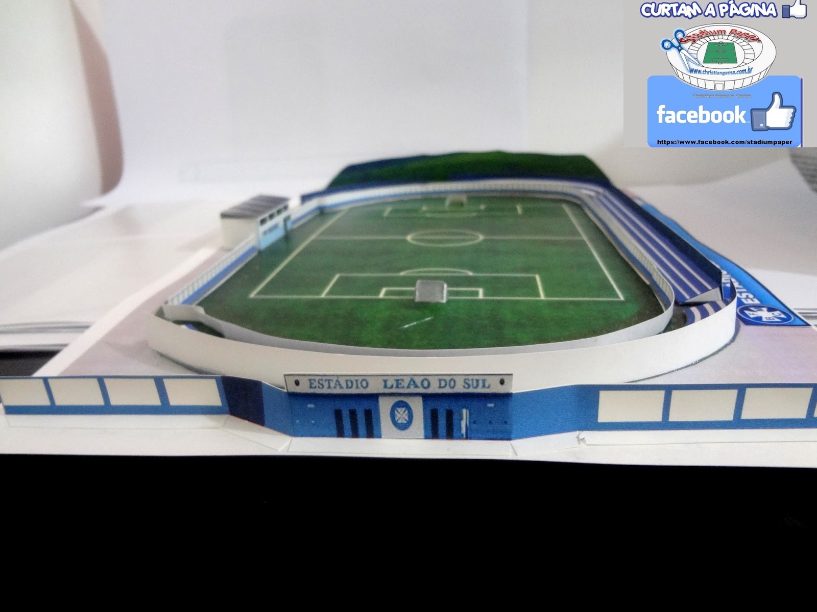 Futebol com papel - Christian Gama: Stadium Paper - Estádio do Leão do ...