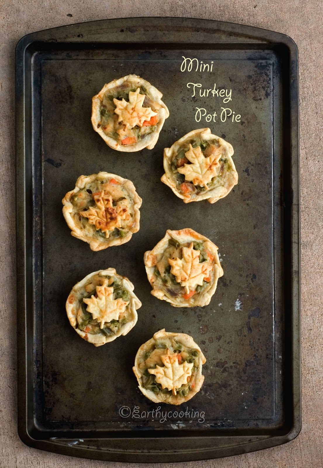 Earthycooking : Mini Turkey Pot pies