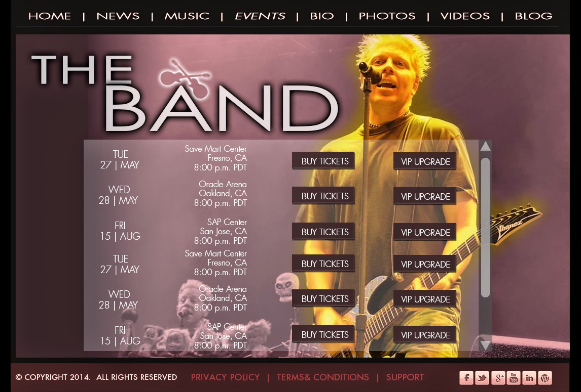 Ricky Designs: Template for a Band