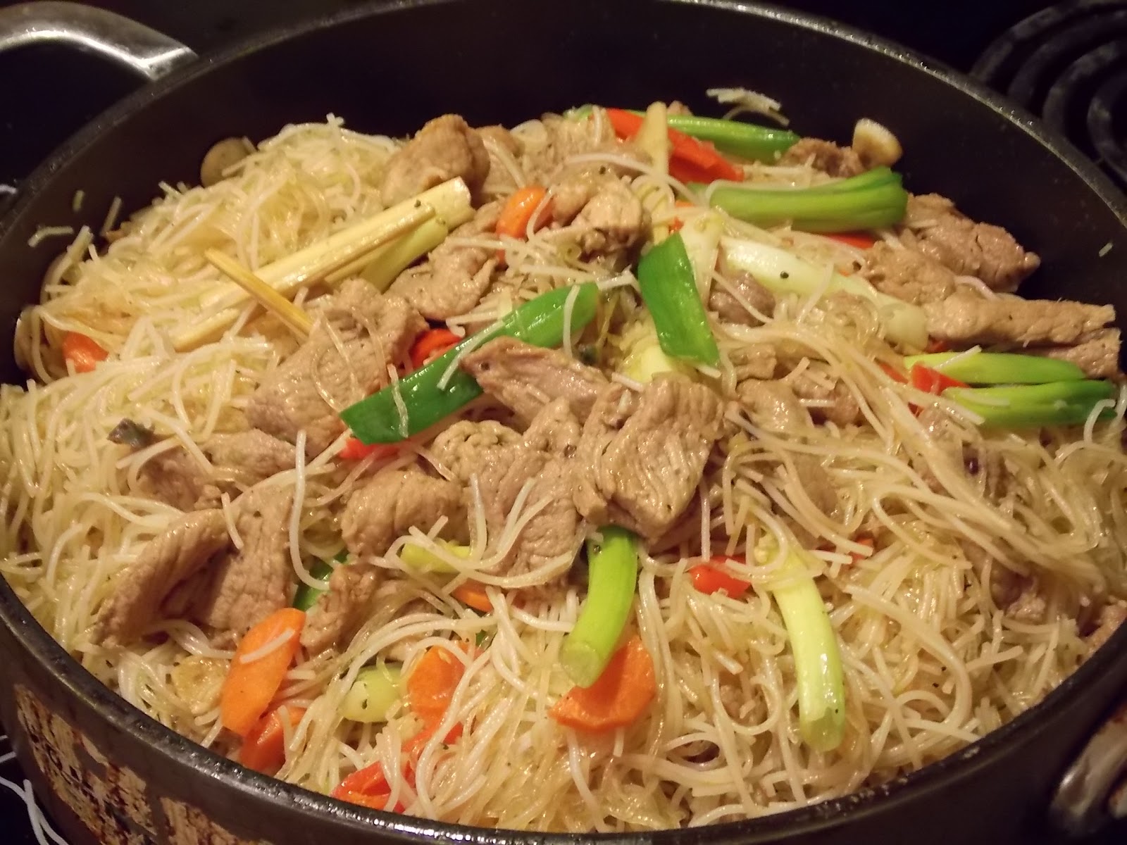 Stir-Fry LEMON GRASS PORK with GLASS NOODLES n BEE HOON