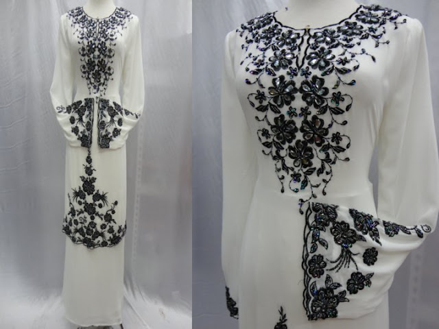 Dunia Kecik Kami: dress putih/Baju kurung moden Putih