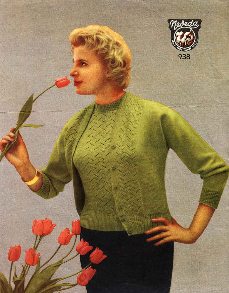 The Vintage Pattern Files: 1950s Knitting - Women's Twin Set