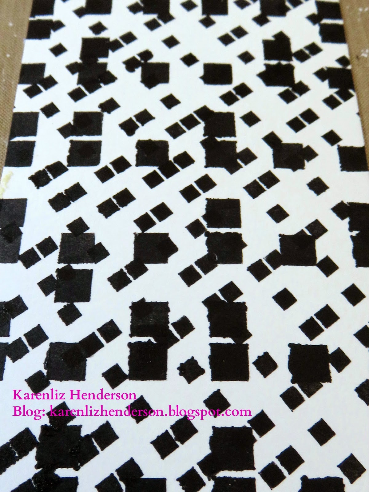 My Creative Endeavors: Easy Layers with One Stencil - Two Sizes