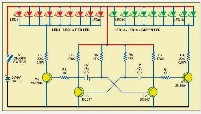 Mas Circuitos Electronicos: Circuito LED para Navidad