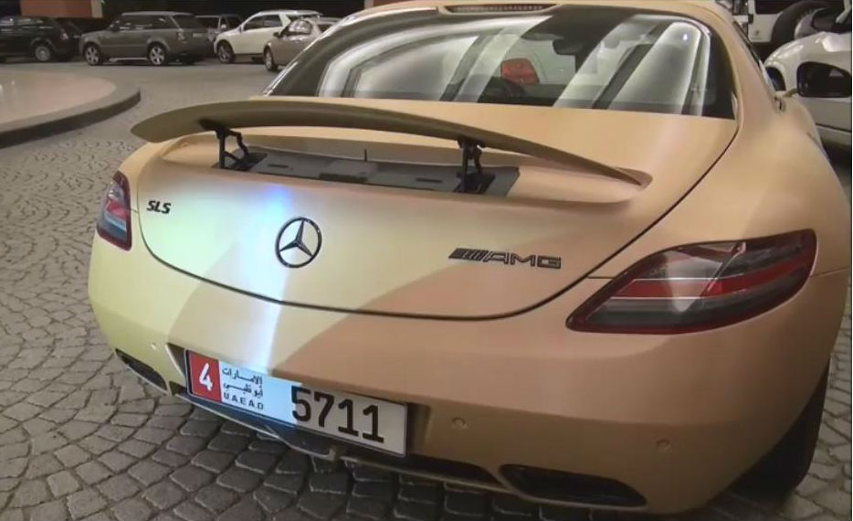Matte Gold Mercedes SLS AMG in Dubai | Latest Automotive News