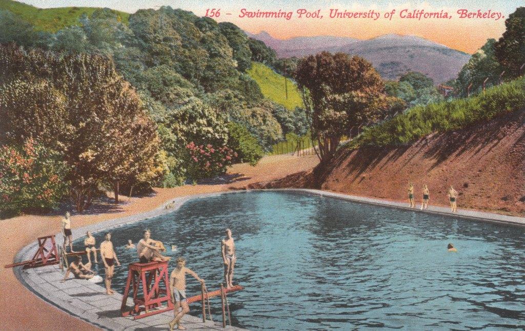 Swimming: Pool postcard: University of California, Berkeley