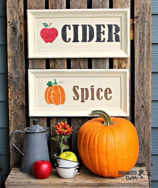 How To Use Rectangular Sign Stencils On Thrifted Finds - Organized Clutter