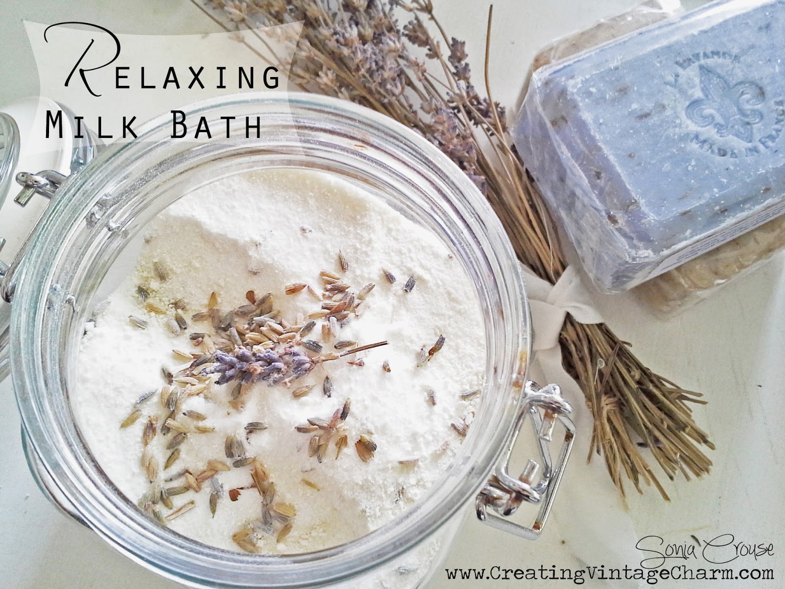 Creating Vintage Charm: How-To: Homemade Relaxing Milk Bath