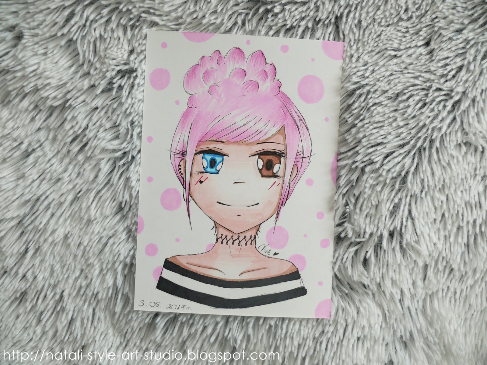 Różowowłosa - nowy rysunek - ♥My Art Studio♥