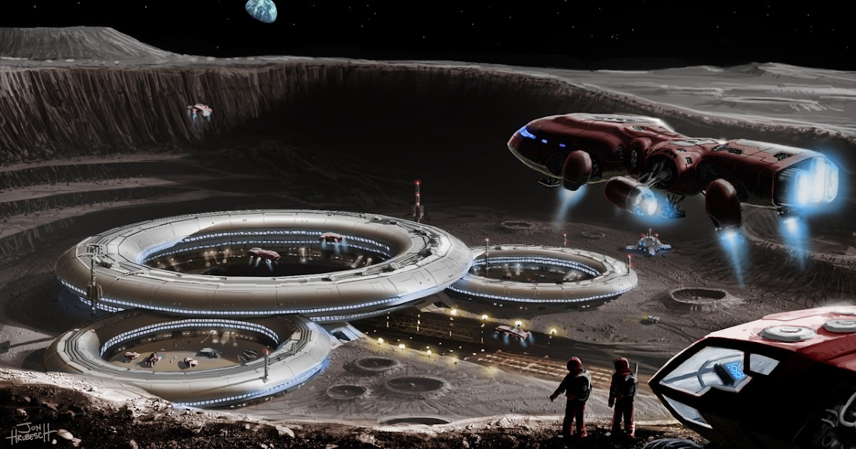 Moon Base Alpha by Jon Hrubesch | human Mars