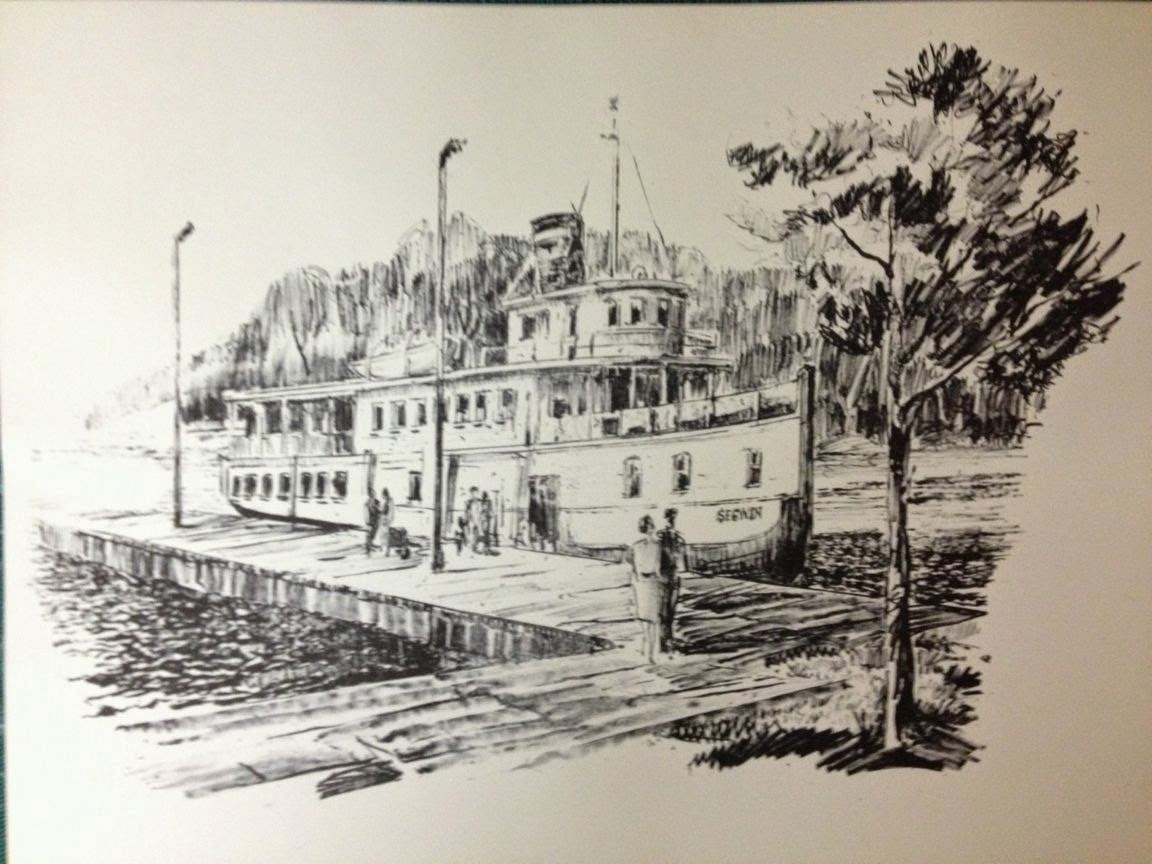 Ted Currie; Antique Head: Bethune House, The Segwun, Gravenhurst and ...