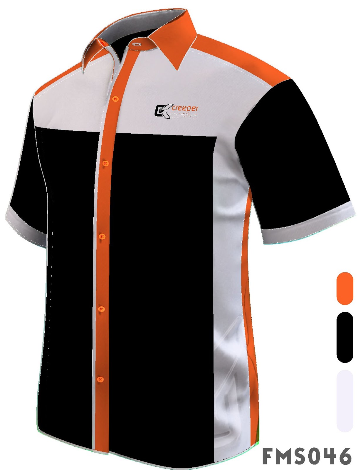 FMS046 : Corporate Shirt Male Short Sleeve | Creeper Creative