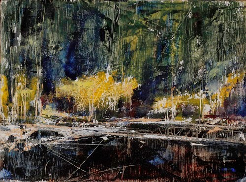 John Wilson Fine Art: "Backwater" Original Impressionism Landscape ...