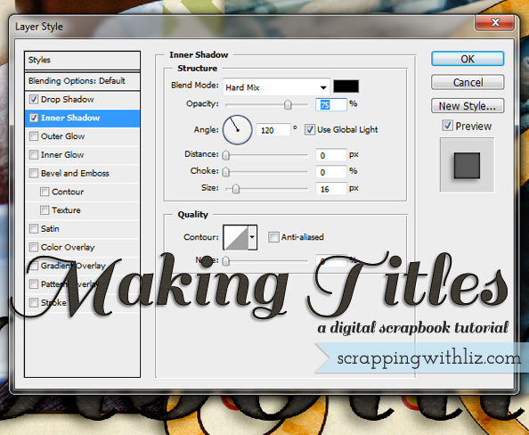 Making Your Own Titles / Scrapping with Liz