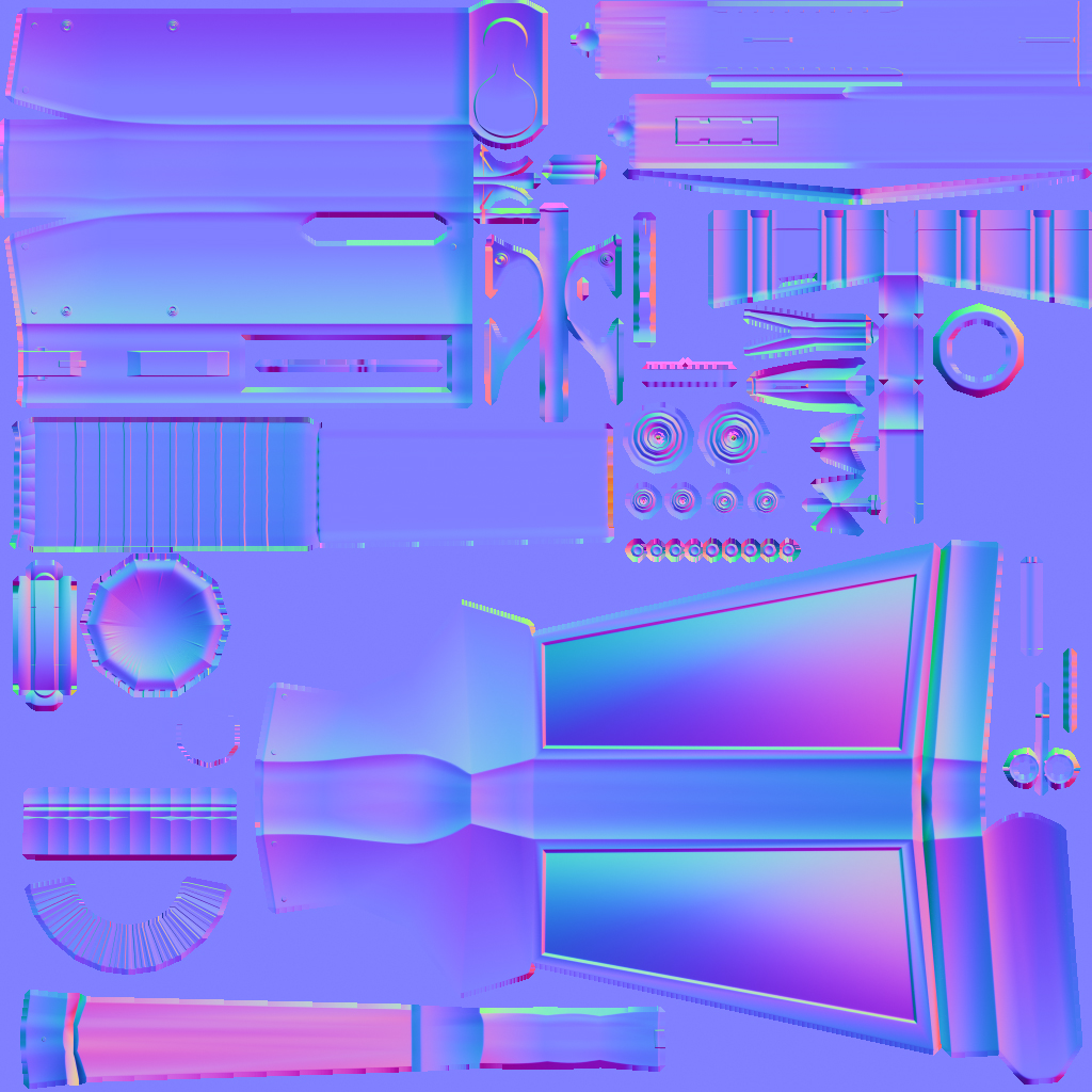 Games Design: A 3D Modelling Blog: WEAPON MODELLING: SHOTGUN BAKED ...