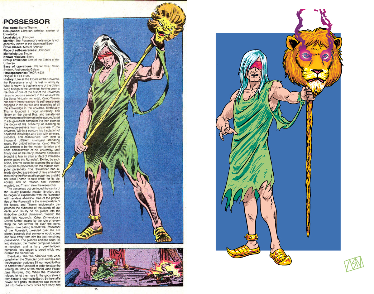 The Official Handbook to the Marvel Universe - REDUX Edition: POSSESSOR ...