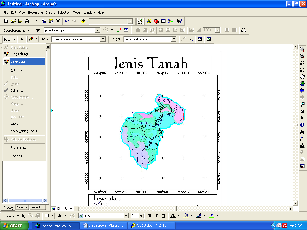 TUTORIAL SIG : DIGITASI PETA - STEREO C.M.