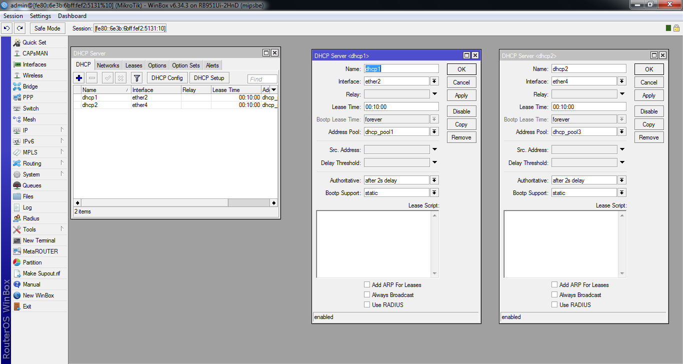 Konfigurasi Firewall pada Mikrotik