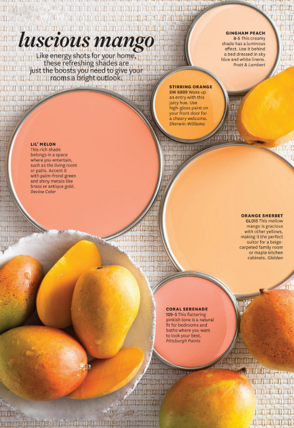 ciao! newport beach: color inspiration: mango and peach