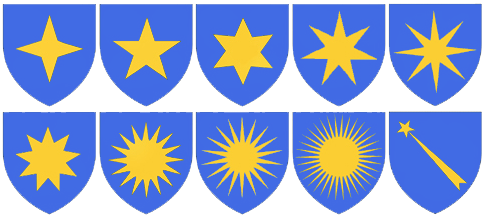 Noblesse et Art de l'écu: L'étoile en héraldique