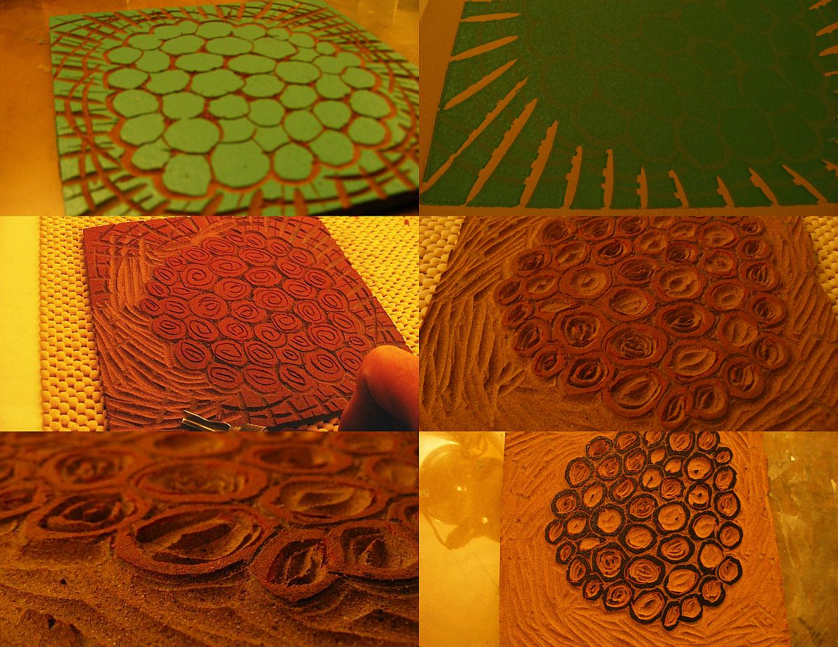 Day 39: Reduction linocut