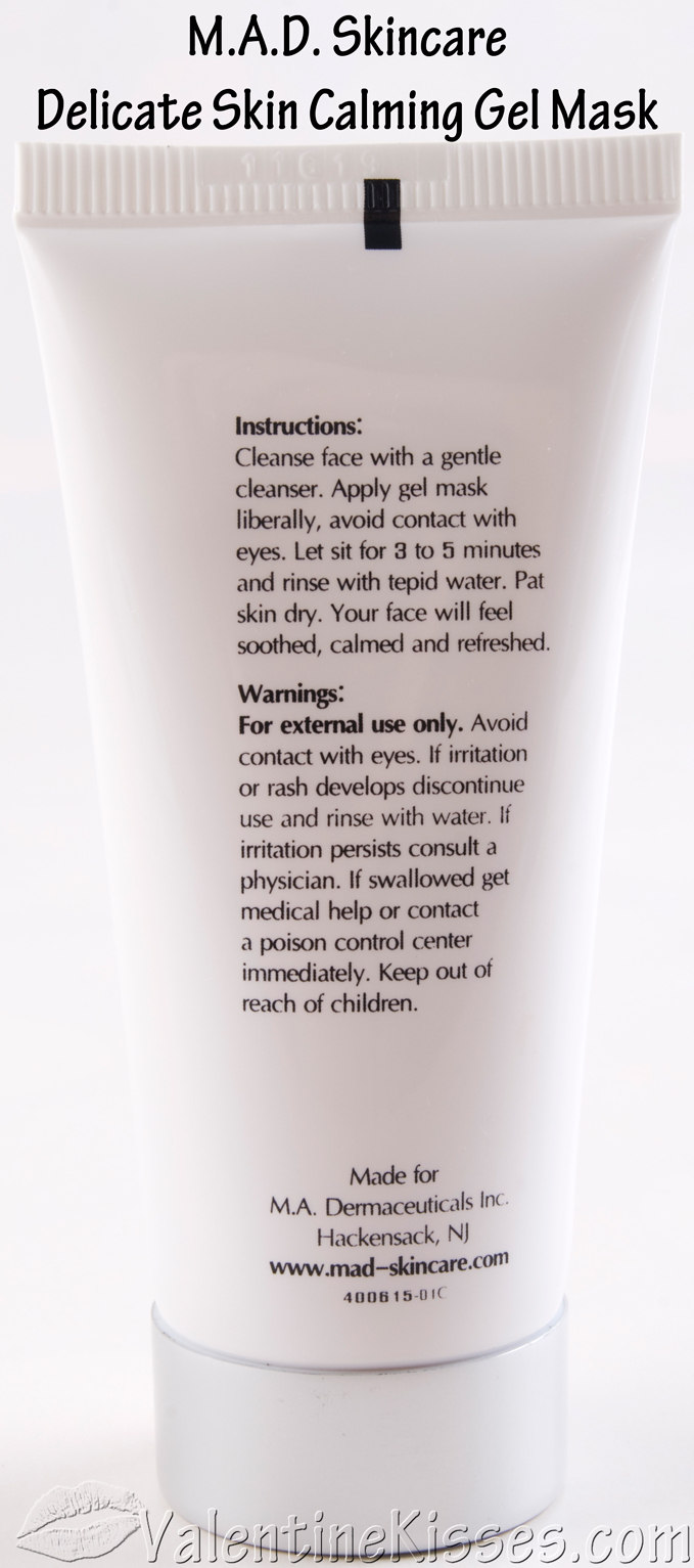 Valentine Kisses: M.A.D. Skincare for Delicate Skin - 5 products - pics ...
