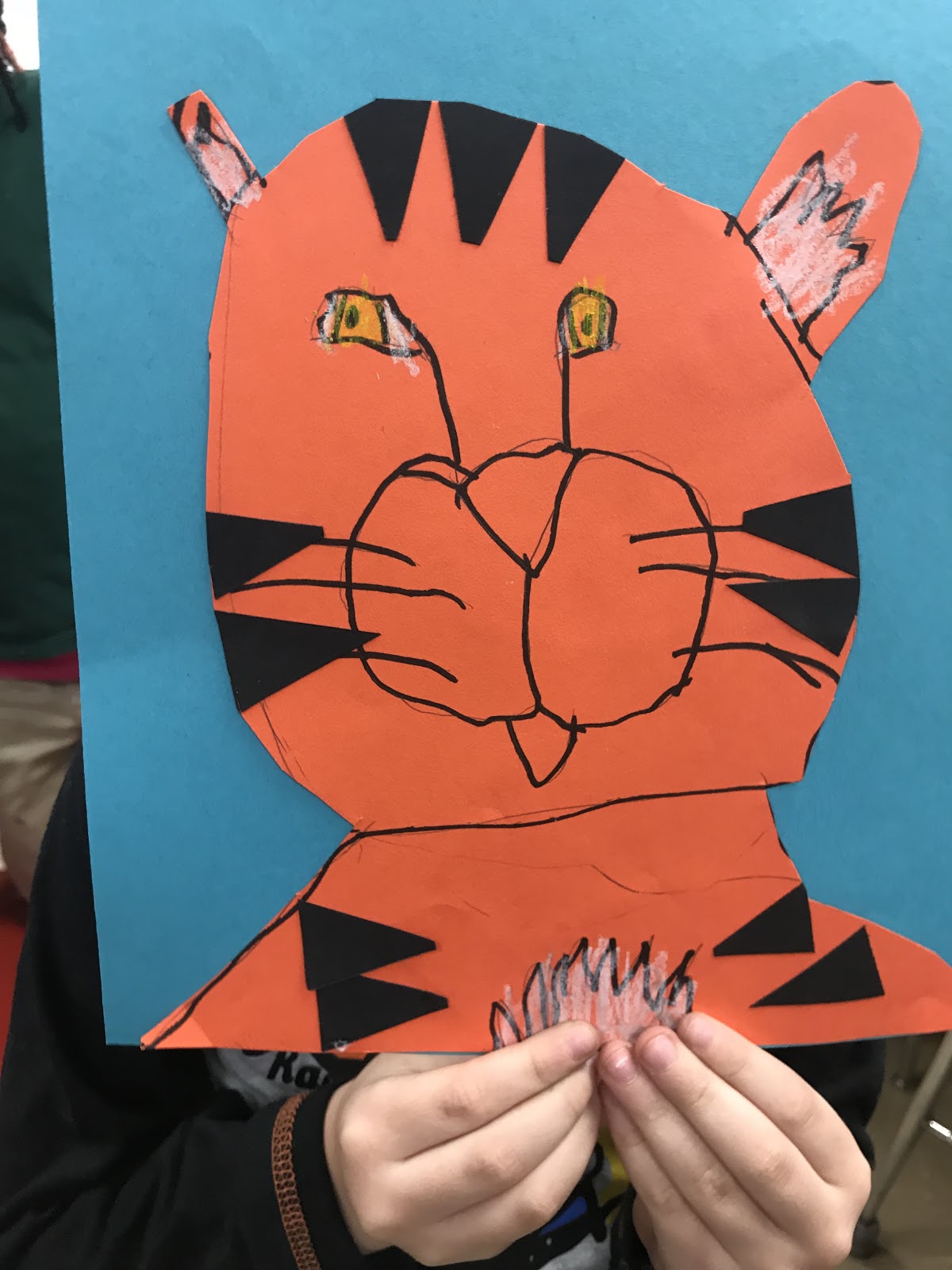 Elements of the Art Room: Kindergarten Tiger Collage