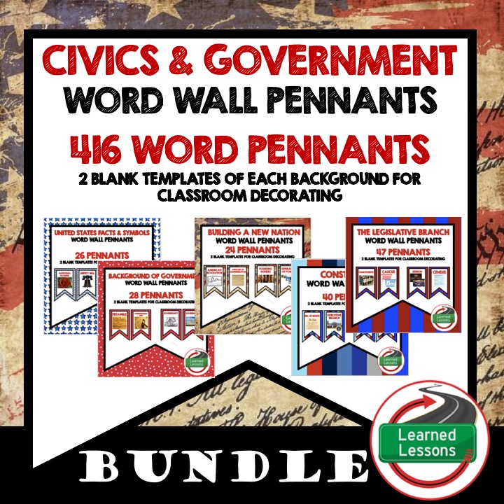 Civics and Government Mega Bundle, Civics Curriculum - Learned Lessons ...