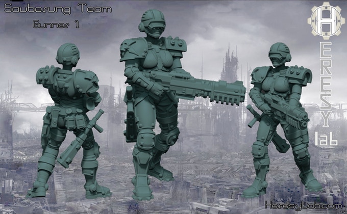 Tabletop Fix: Heresy Lab - The Sauberung Punisher Squad Kickstarter