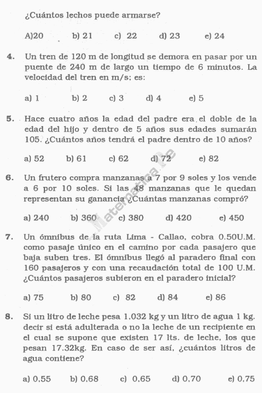 CUATRO OPERACIONES PROBLEMAS RESUELTOS DE ARITMETICA PREUNIVERSITARIA PDF