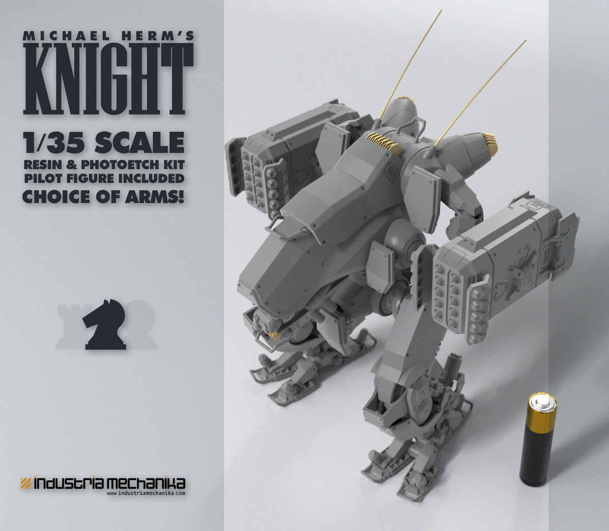 Tabletop Fix: Industria Mechanika - New 1/35th Knight Previews