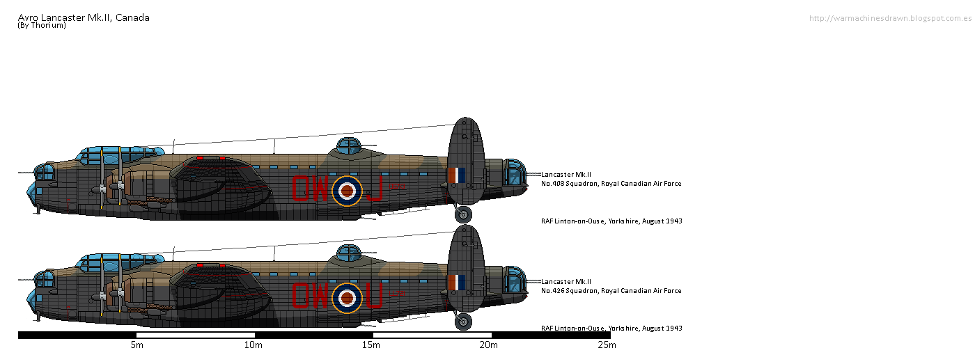 War Machines Drawn: Avro Lancaster Mk.II - Canadian users