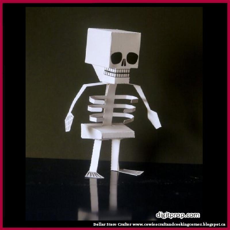 Dollar Store Crafter: DIY Paper Skeleton (FREE TEMPLATE)