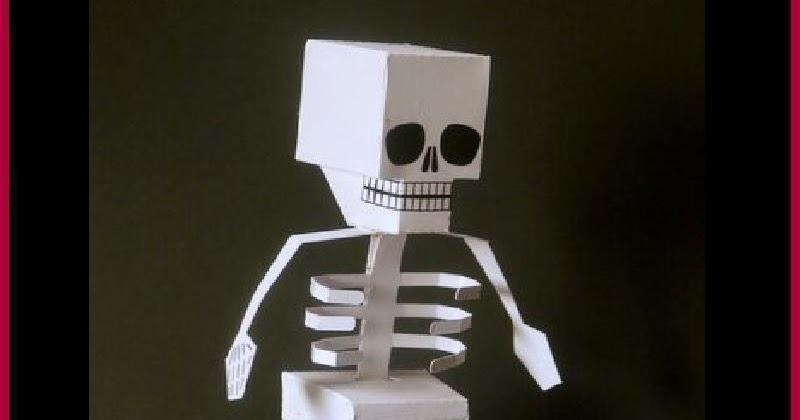 Dollar Store Crafter: DIY Paper Skeleton (FREE TEMPLATE)