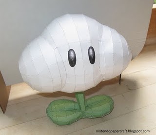 Super Mario Galaxy Cloud Flower Papercraft | Papercraft Paradise ...