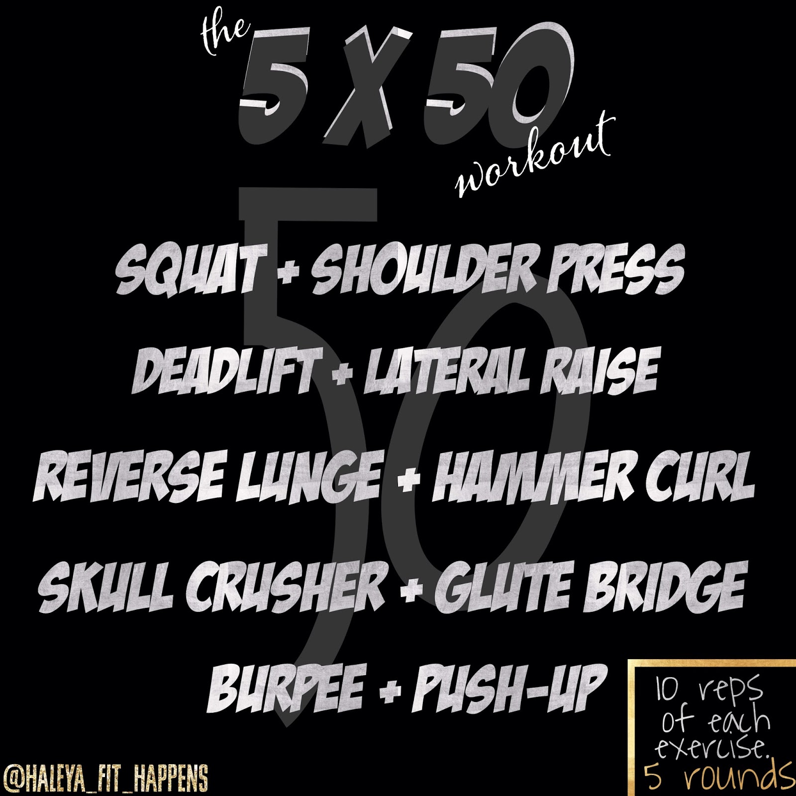 Fit Happens: 5 X 50 COMBO