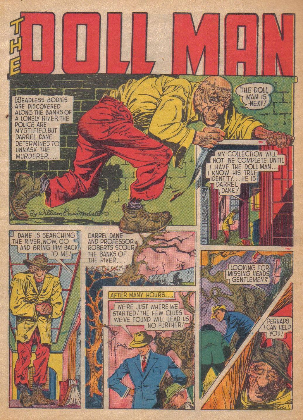 Four-Color Shadows: Doll Man-Lou Fine/Will Eisner-1940