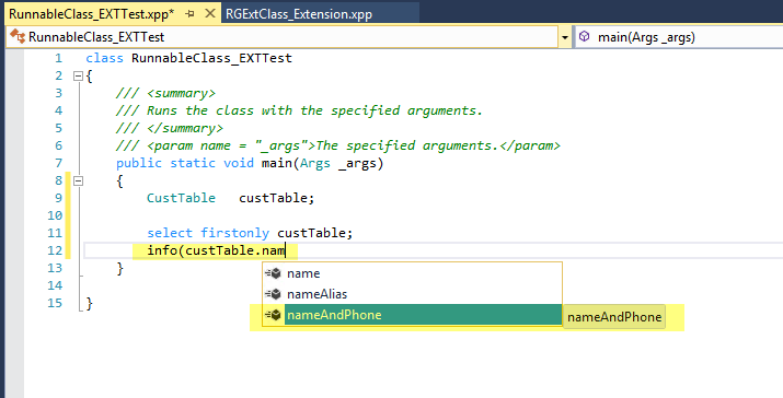 Dynamics Ax Concoction Extension Methods In X