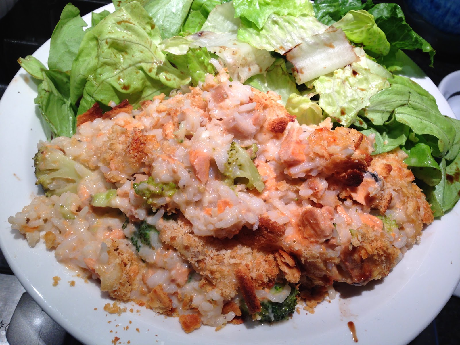 Lemon and Cheese: Salmon and Broccoli Rice Bake