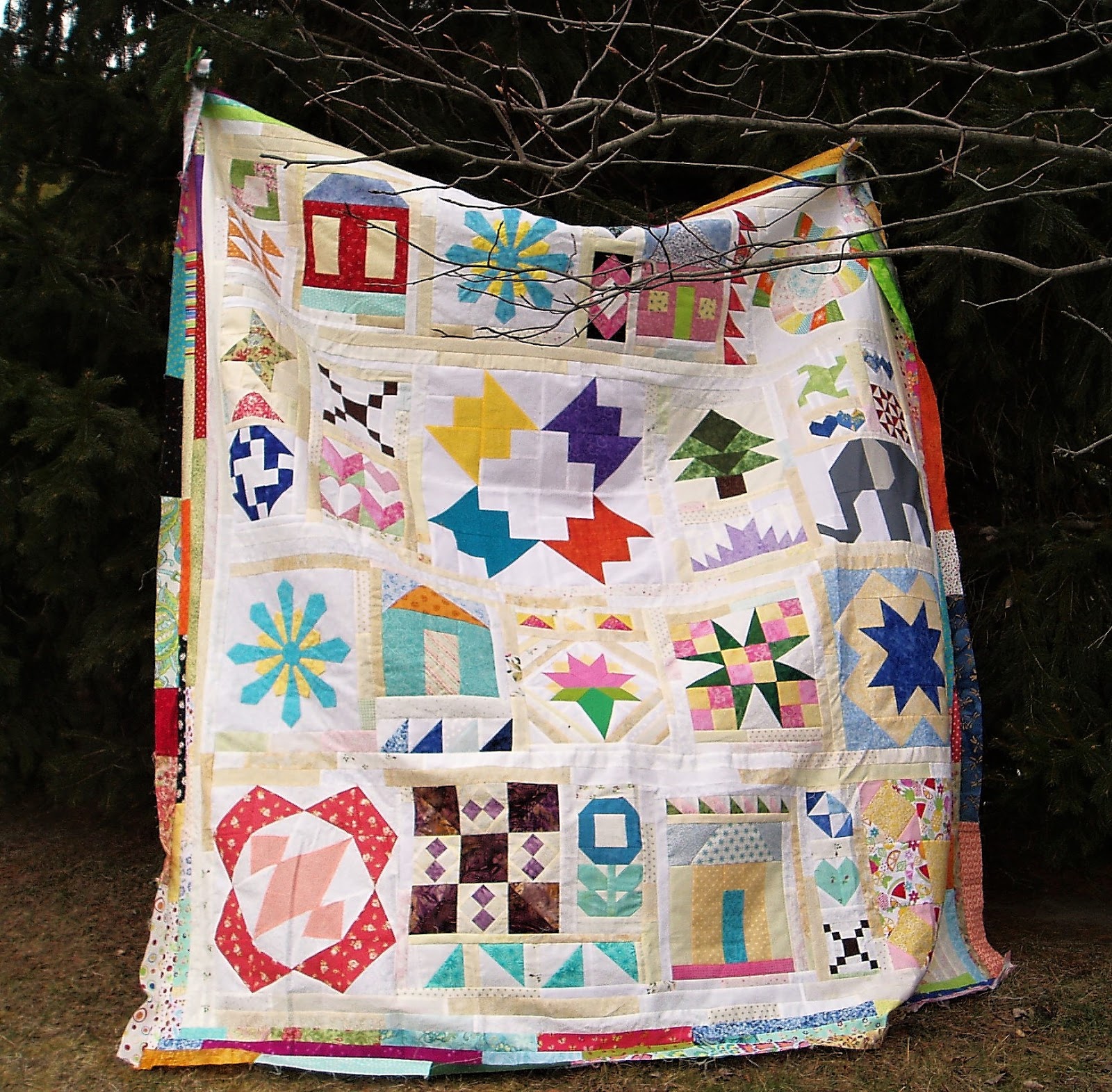 The Academic Quilter: Misfit Toys quilt top