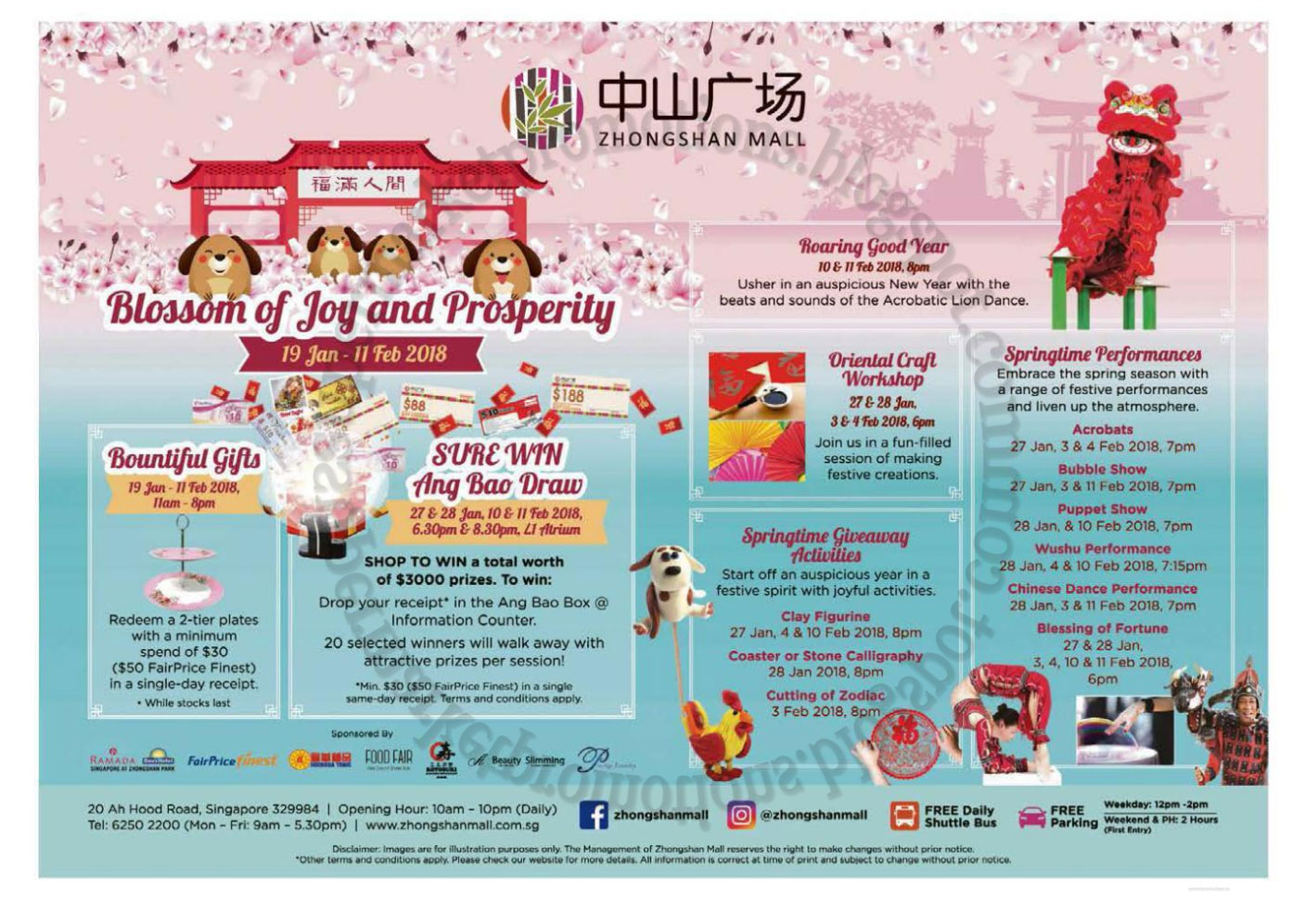 ZhongShan Mall CNY Promotion 19 January 11 February 2018 ~ Supermarket ...