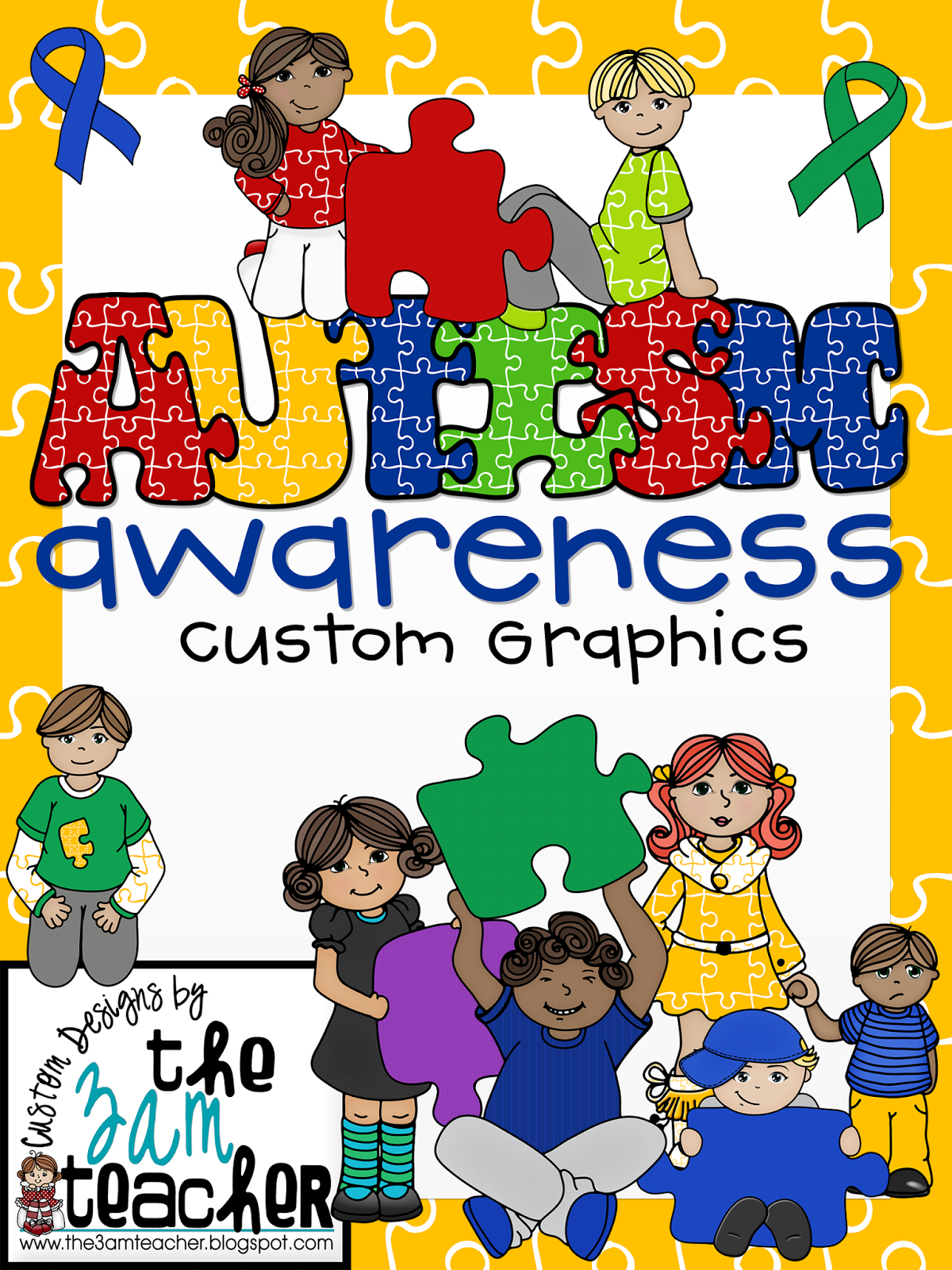 The 3am Teacher: Autism Awareness Graphics/Clipart & TWO Fun Friday ...