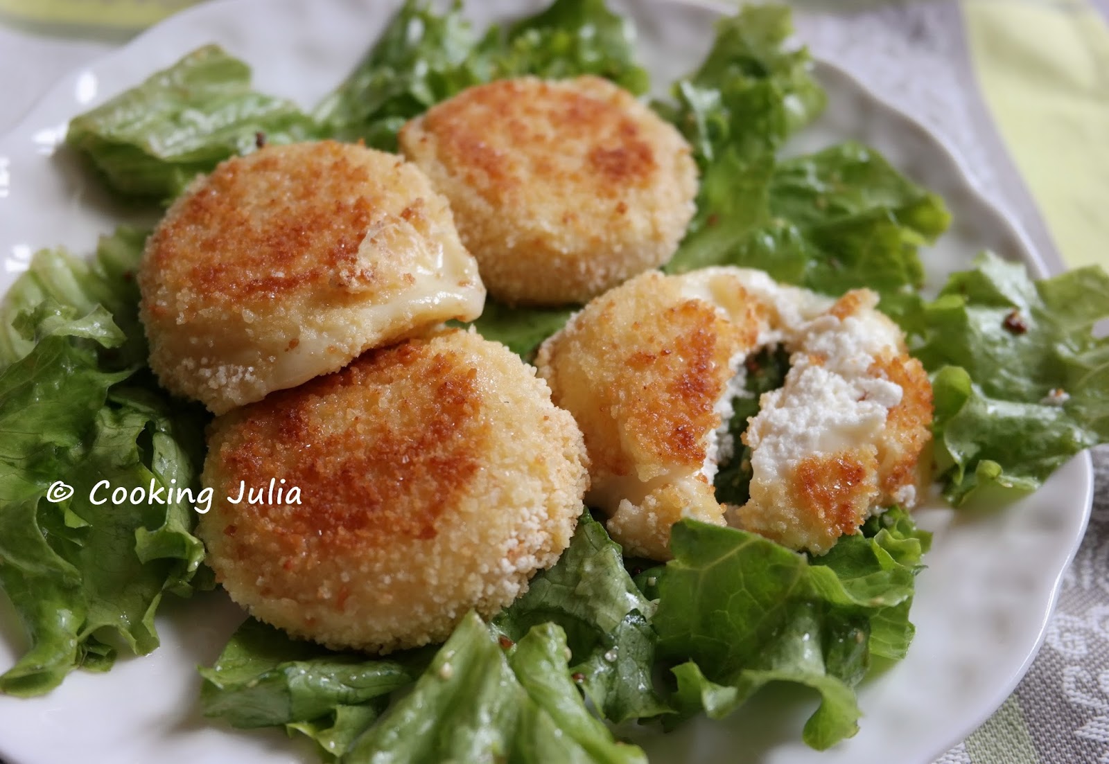COOKING JULIA : SALADE DE CHÈVRE CHAUD