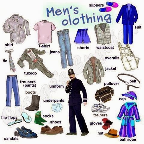 Nombres de la ropa en inglés - Imagui