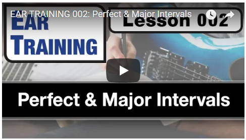 EAR TRAINING 002: Perfect & Major Intervals | Creative Guitar Studio