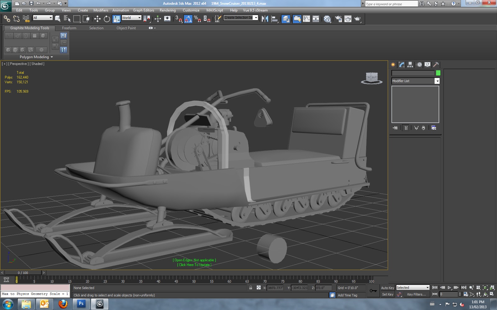 Randy Spidle 3D Artist: 1964 OMC Snow Cruiser