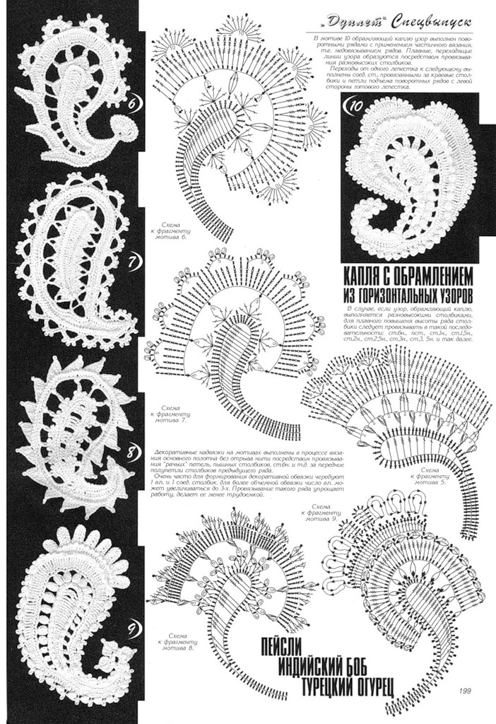 Tina's handicraft : 100 charts for crochet irish motifs