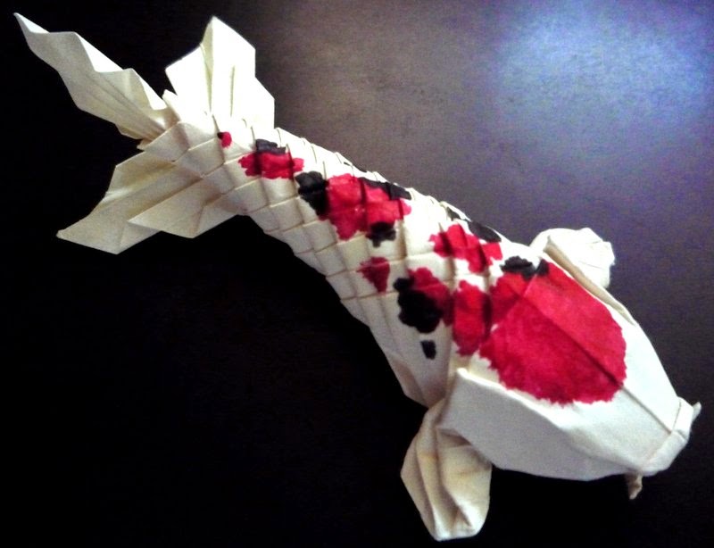 origami koi ~ origami instructions art and craft ideas
