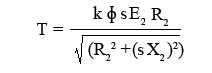 Torque equation of three phase induction motor | electricaleasy.com