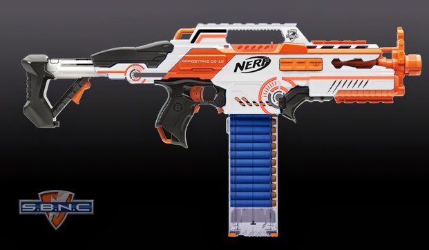 White stripe Rapidstrike out in the wild! : r/Nerf